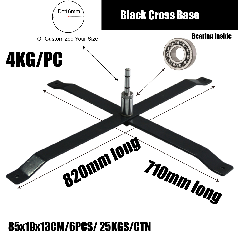 Black Cross Base – Sturdy & Elegant Base for Flags and Displays