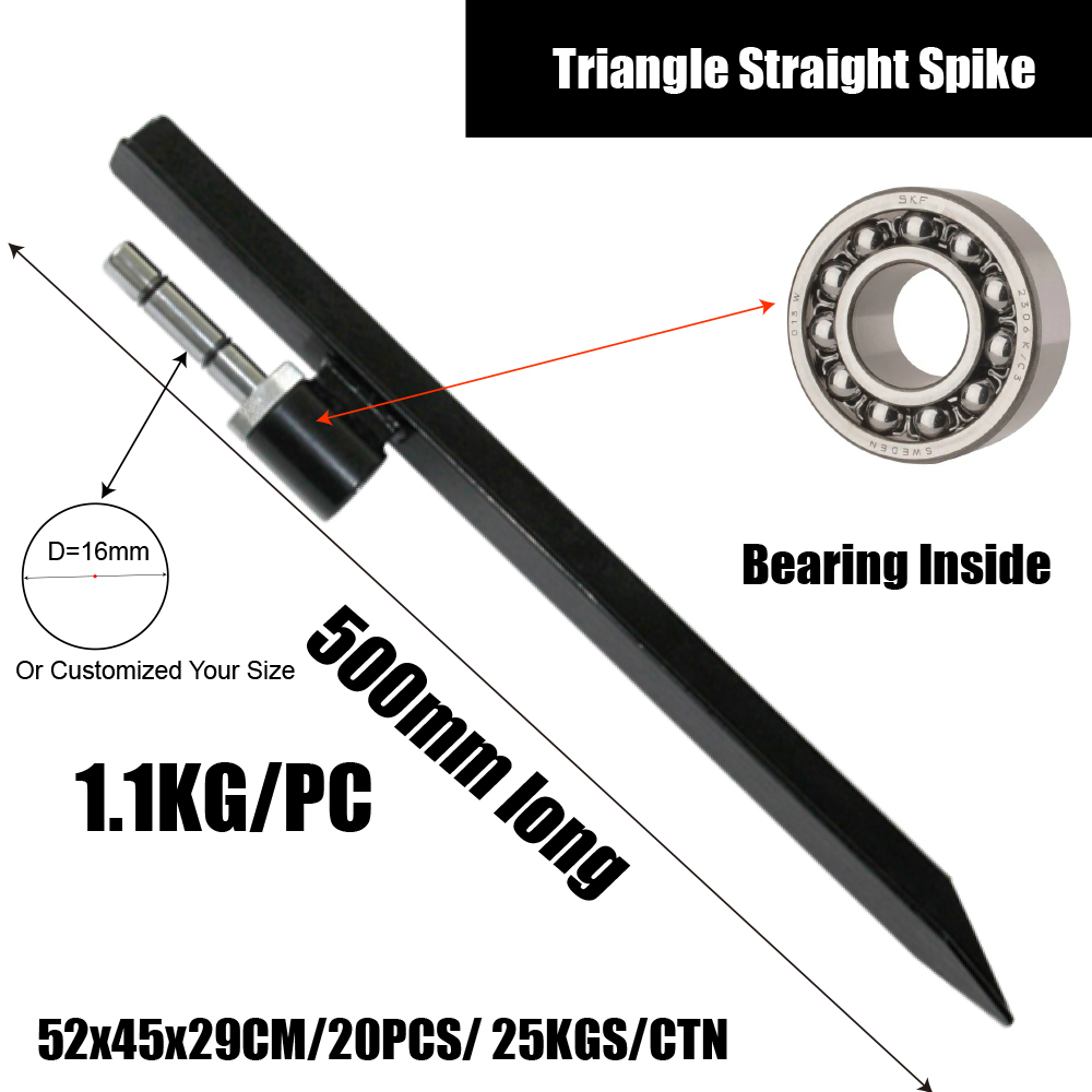 Triangle Straight Spike – Durable & Efficient Ground Anchor