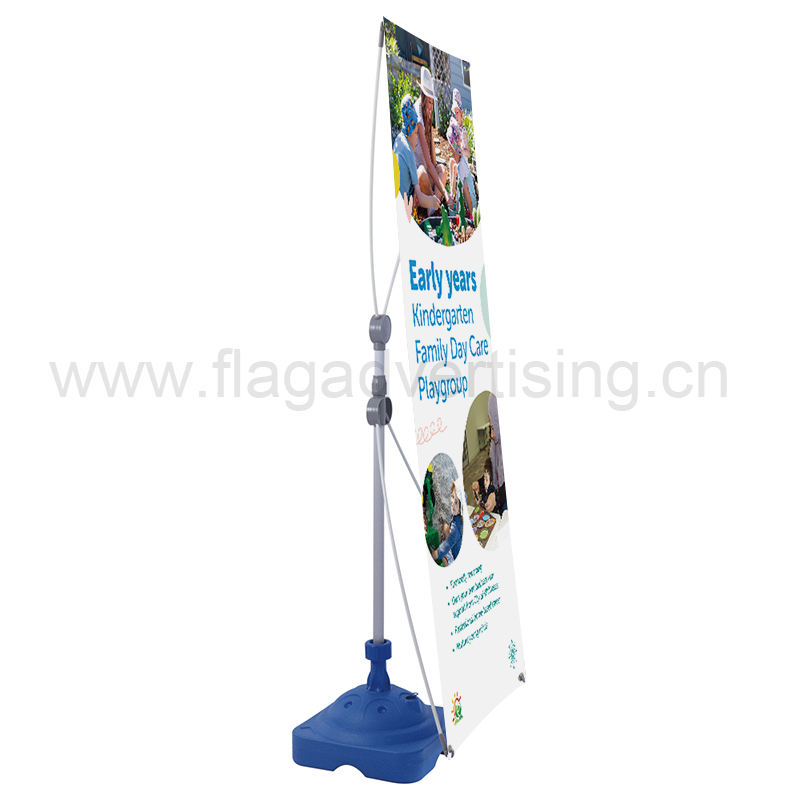 Custom Portable Indoor Water Base X Banner Stand for Trade Shows