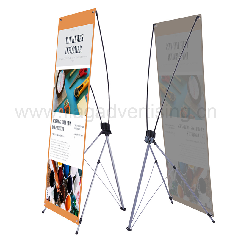 Portable Advertising X Stand Display Banner - Korean Style X Banner Stand
