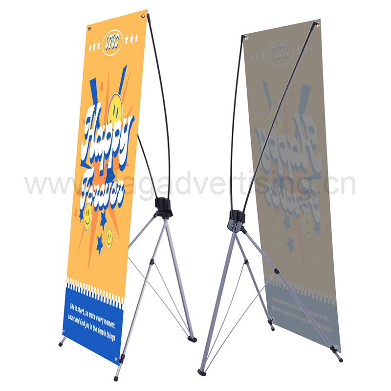Portable Advertising X Stand Display Banner - Korean Style X Banner Stand