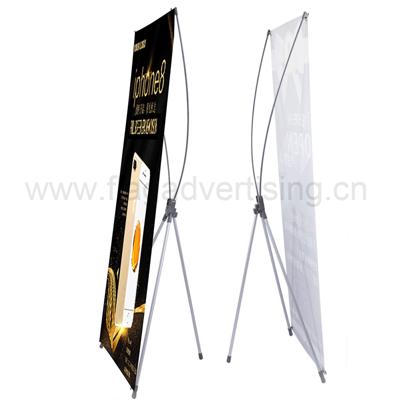 Custom Portable Spring X Banner Stand for Trade Show Advertising