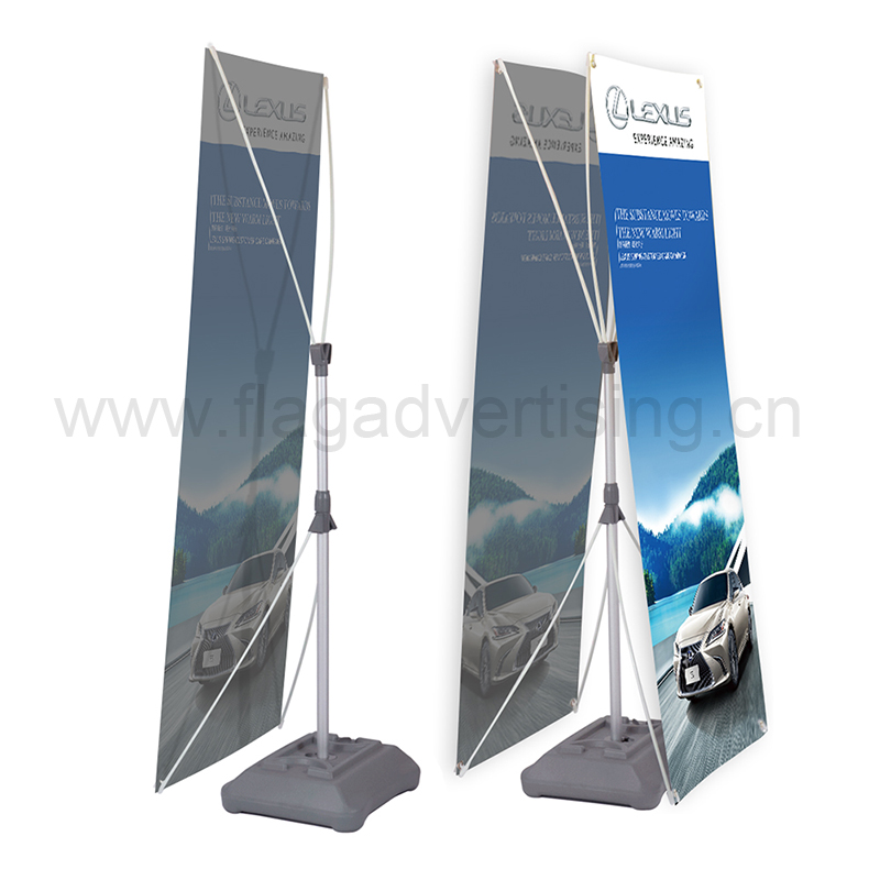 Custom Portable Outdoor Water Base X Banner Stand