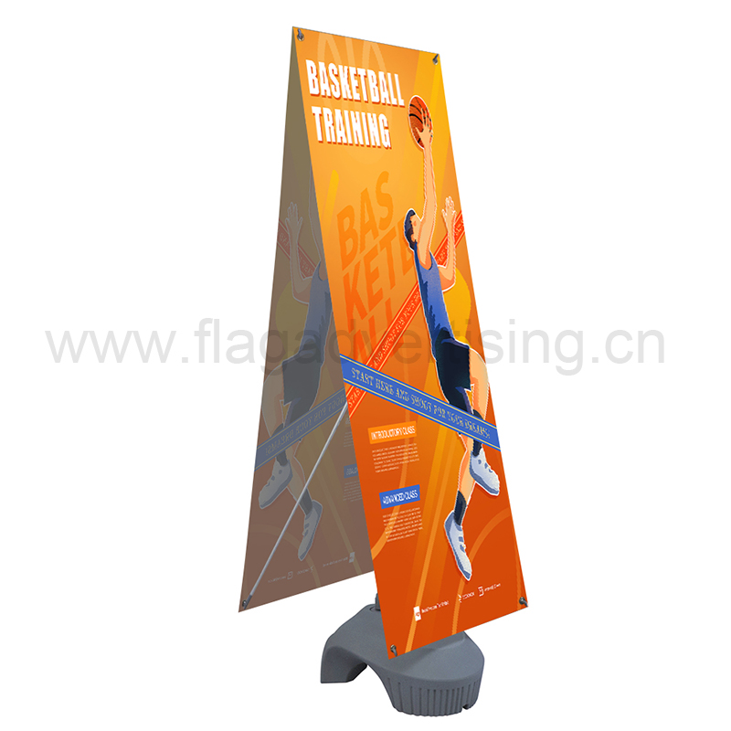 Custom Portable Outdoor Water Injection X Banner Stand for Trade Shows