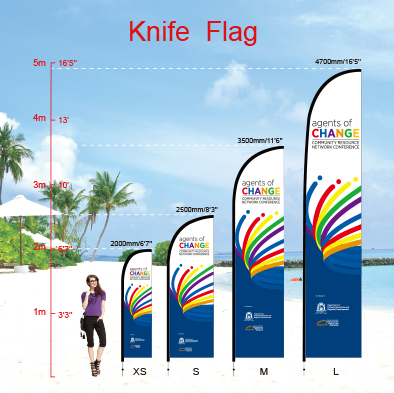 Knife Flag – Dynamic & Durable Outdoor Advertising Flag