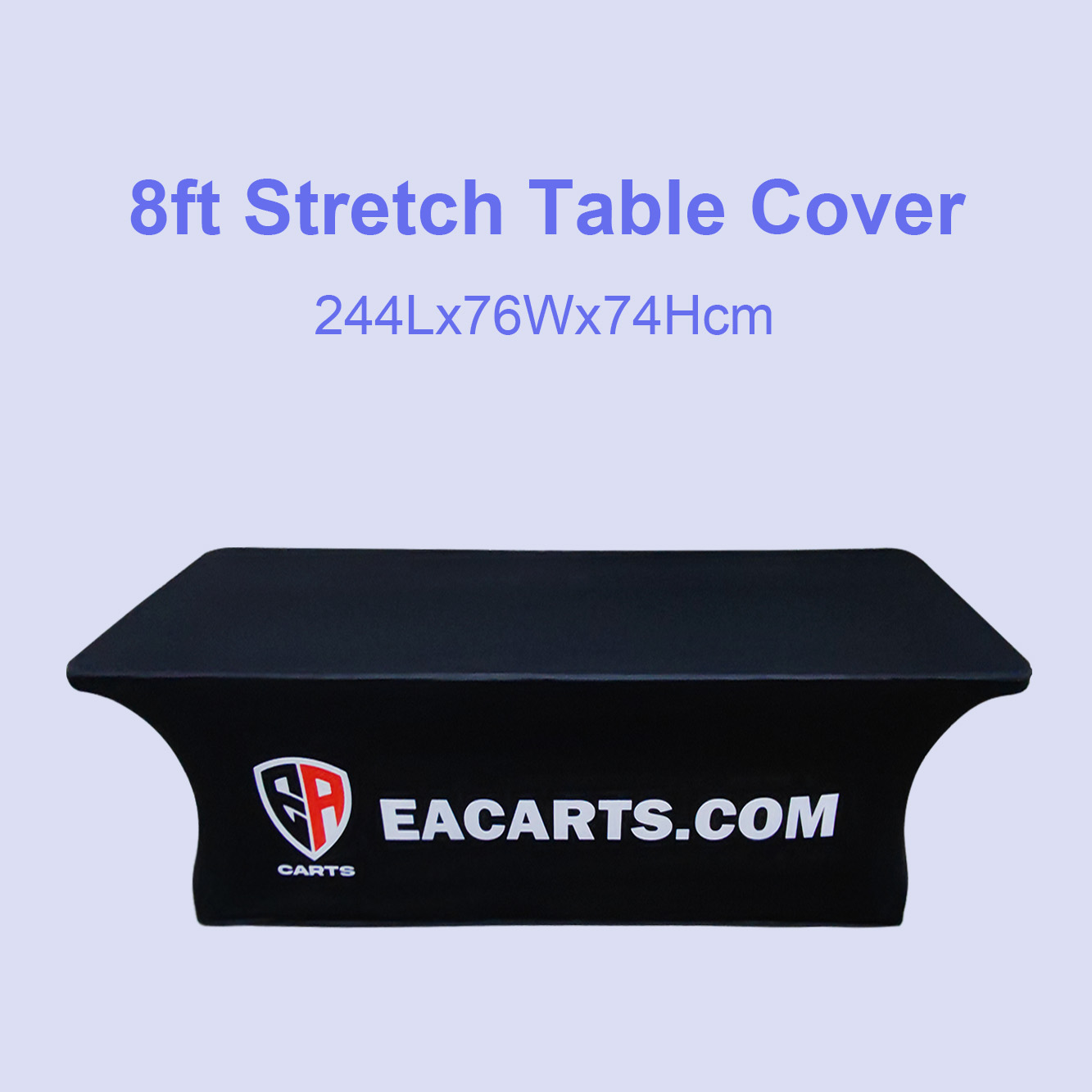 8ft Stretch Table Cover – Custom Fit & Sleek Tablecloth for Events