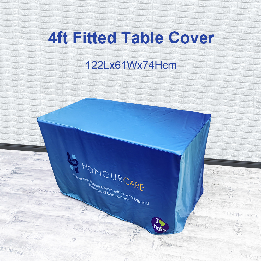 4ft Fitted Table Cover – Custom-Fit & Stylish Tablecloth for Events