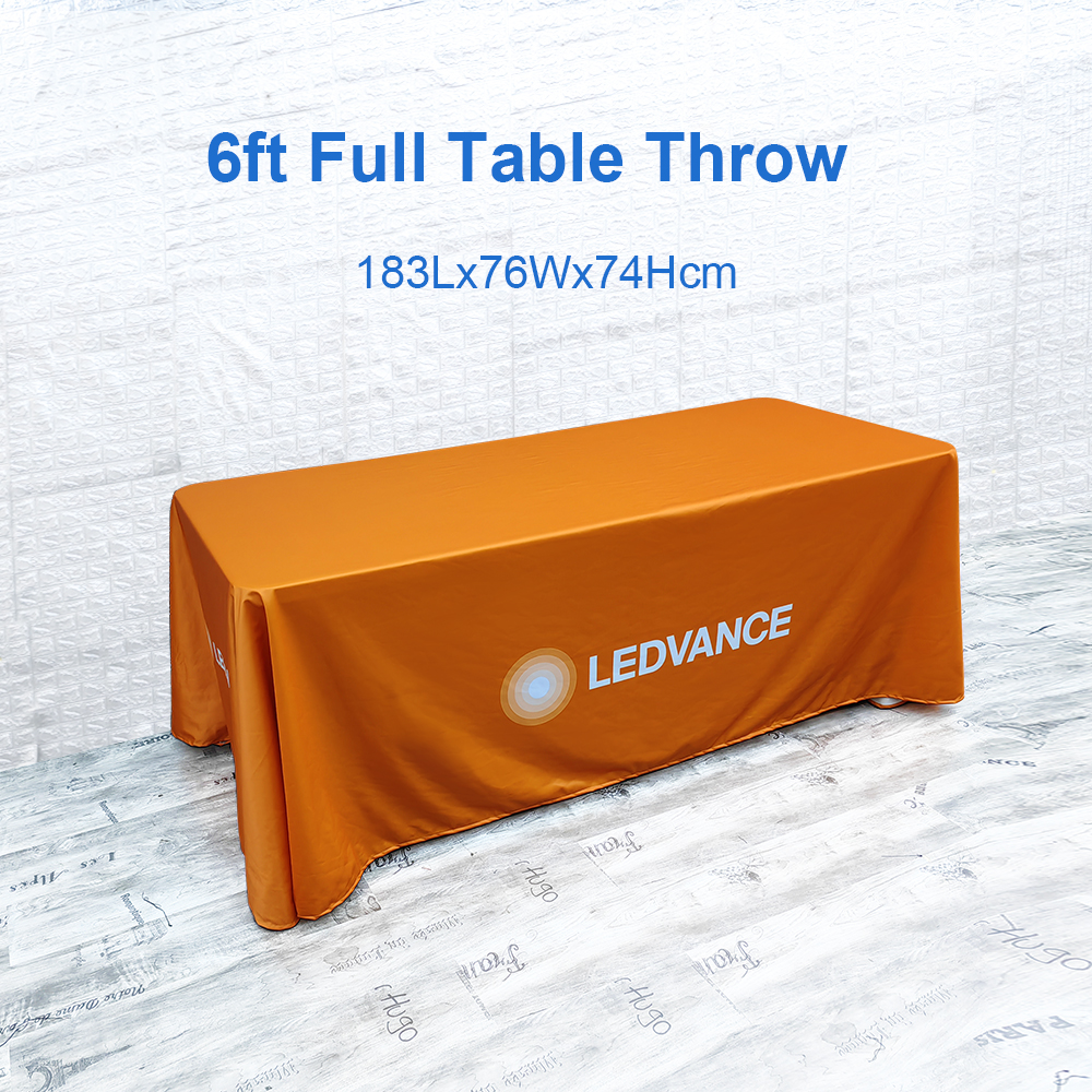6ft Full Table Throw – Complete Coverage & Professional Tablecloth