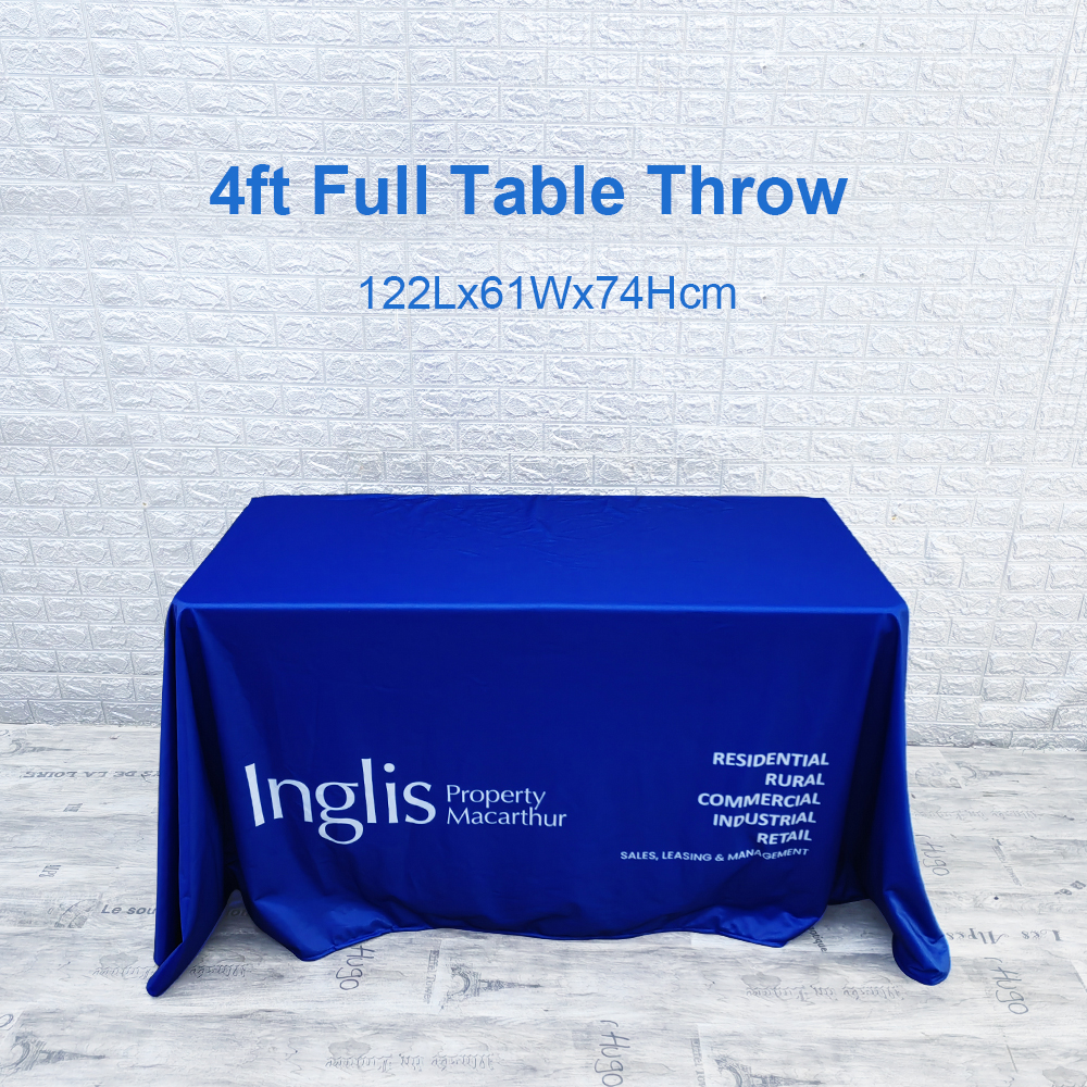 4ft Full Table Throw – Complete Coverage & Elegant Tablecloth