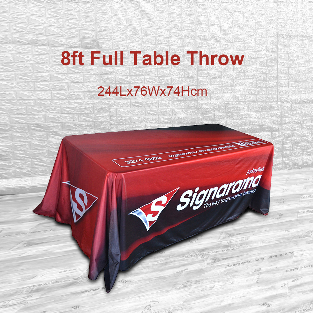 8ft Full Table Throw – Elegant & Full Coverage Tablecloth for Events