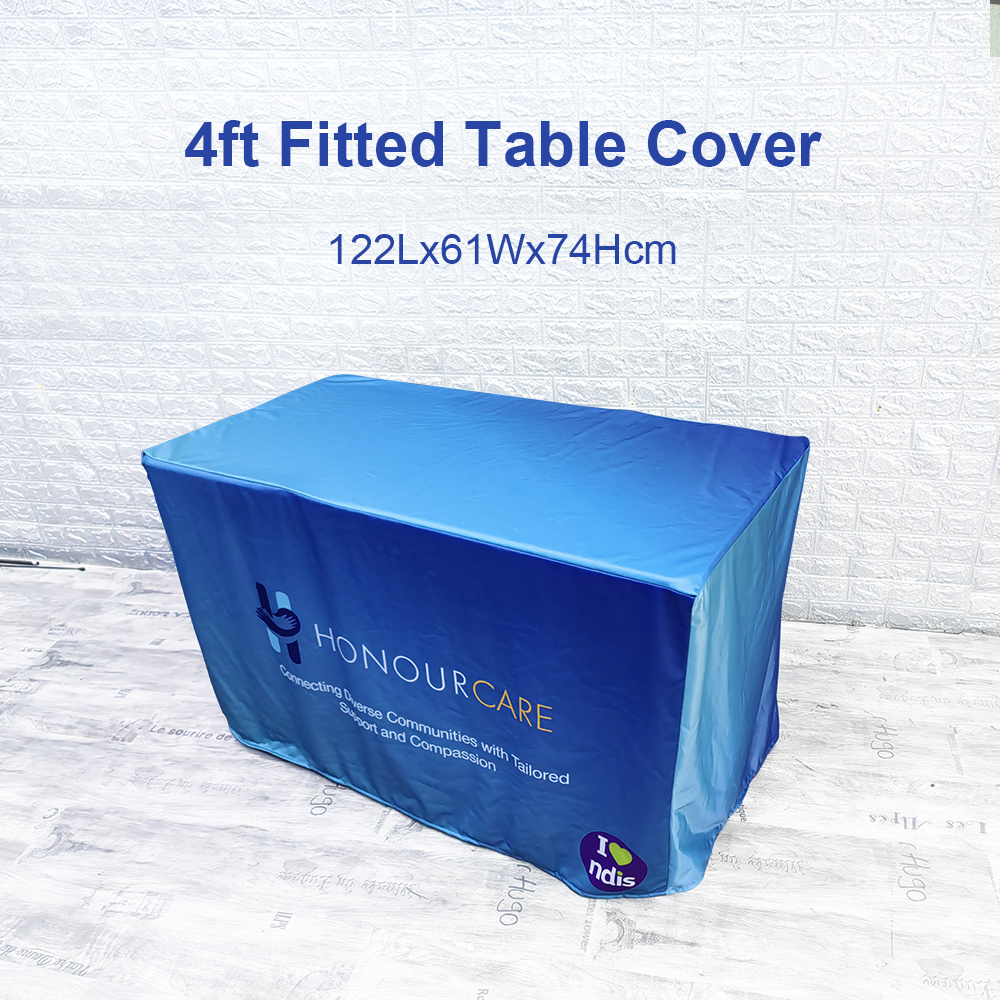 4ft Fitted Table Cover – Custom-Fit & Stylish Tablecloth for Events