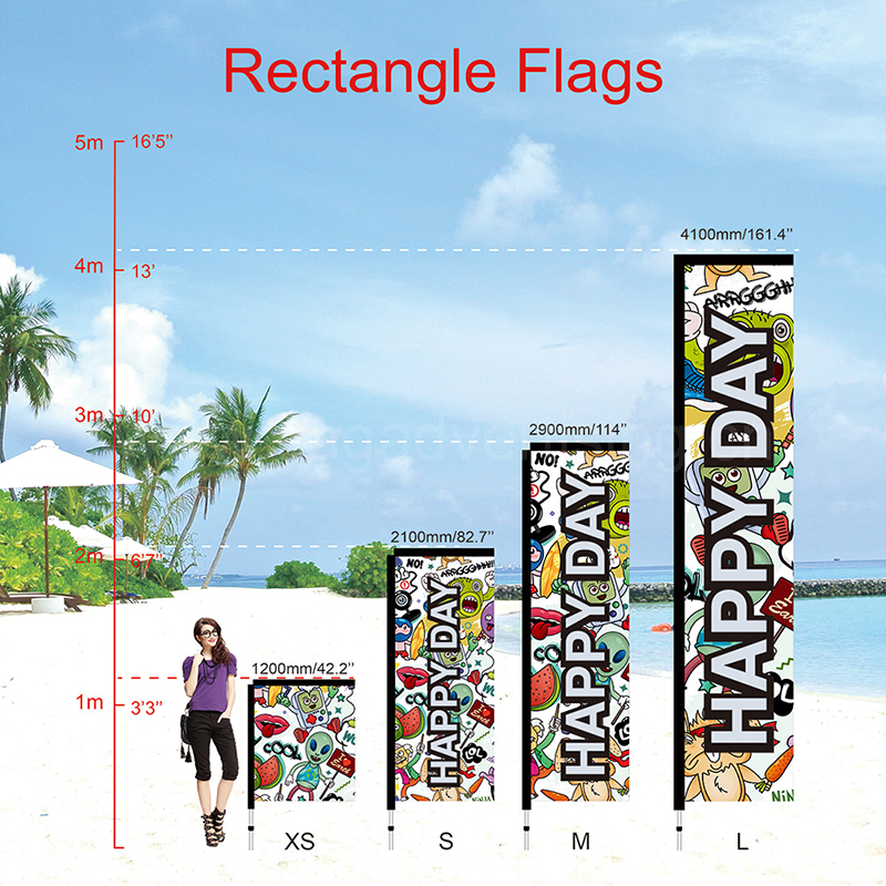 Rectangle Flag – Bold & Versatile Banner for Events and Promotions