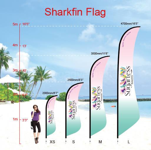 Custom Double Sided Feather Flags | 130 GSM Polyester Fabric | Single ...