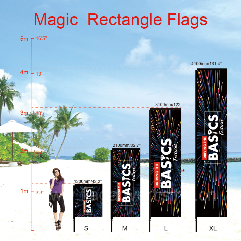 Magic Rectangle Flag – Unique & Versatile Promotional Tool