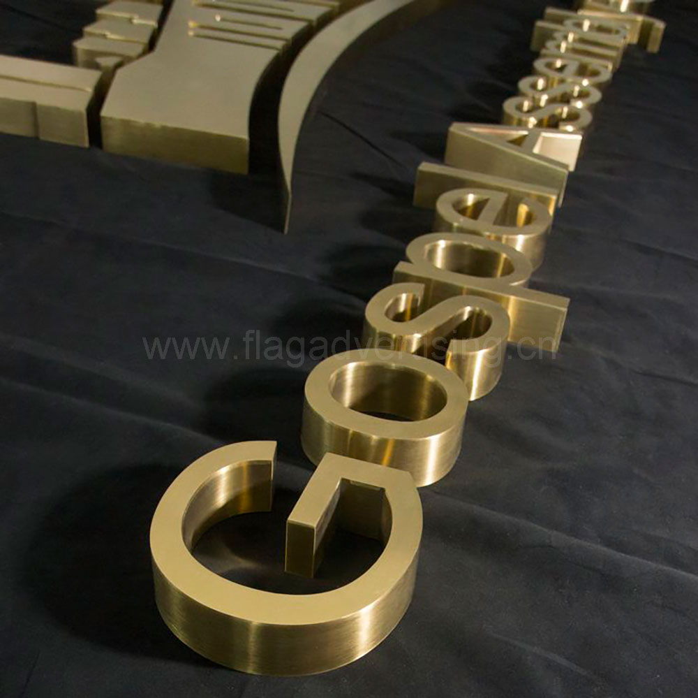 Stainless Steel Non-Illuminated Laser Cut Letters for Striking Signage