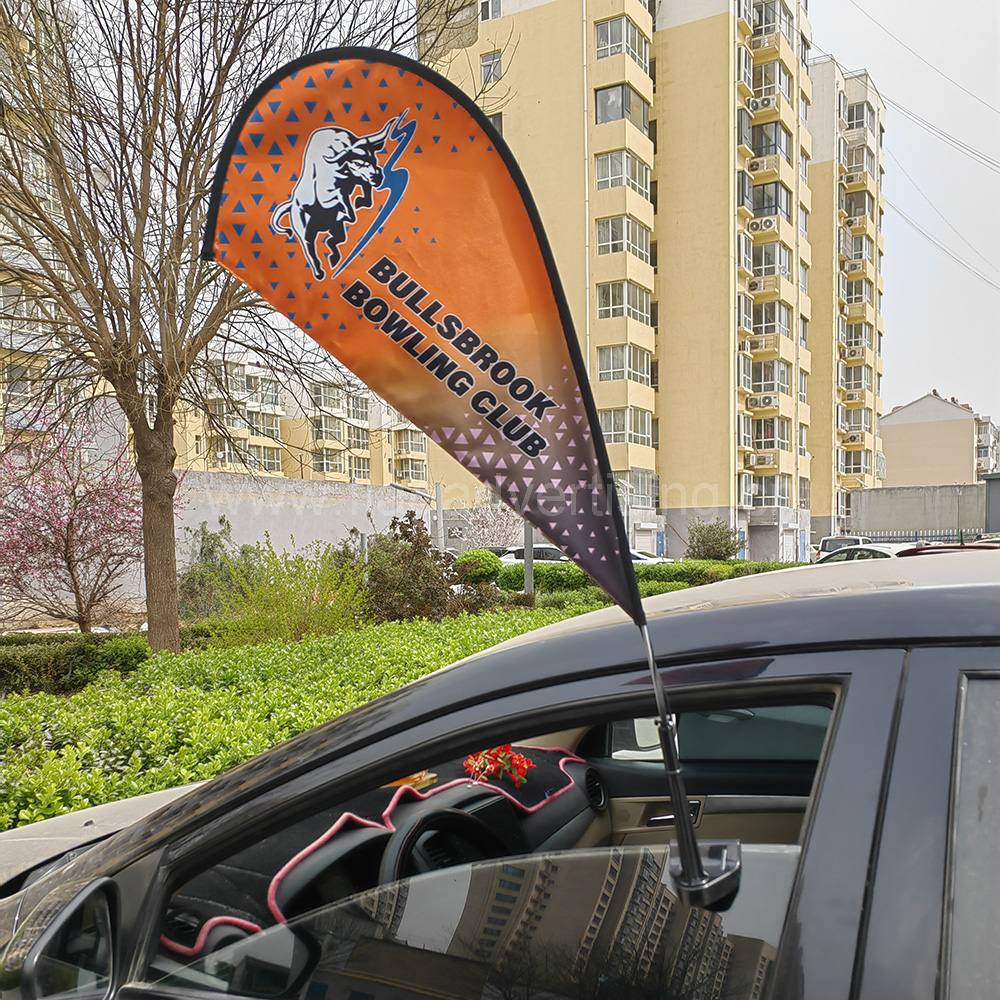 Car Teardrop Flag – Stylish & Durable Vehicle Advertising Flag