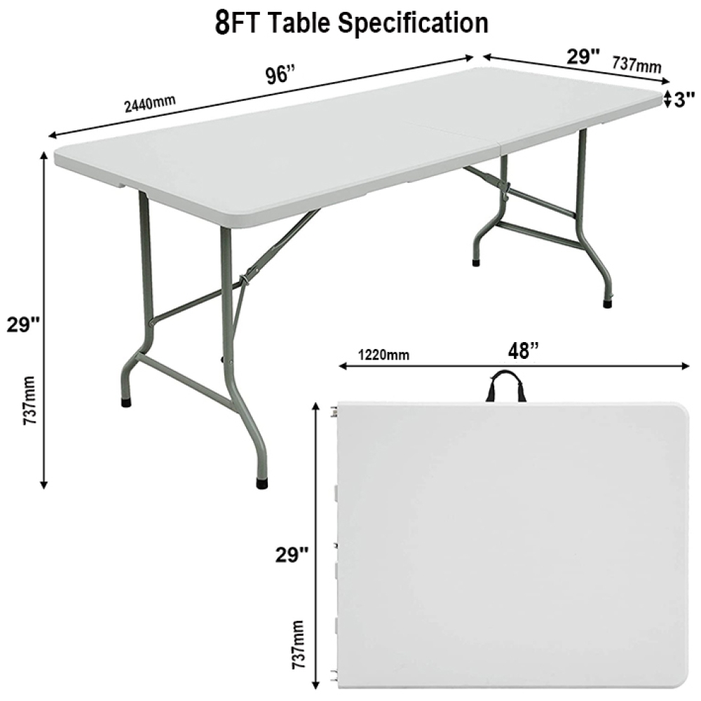 8ft Fitted Table Cover