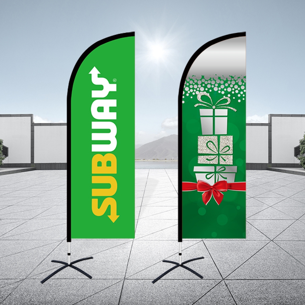 Knife Flag – Dynamic & Durable Outdoor Advertising Flag