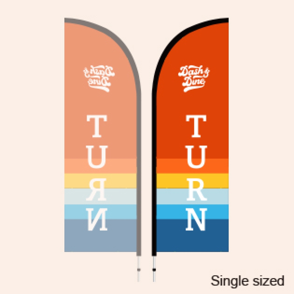 Knife Flag – Dynamic & Durable Outdoor Advertising Flag