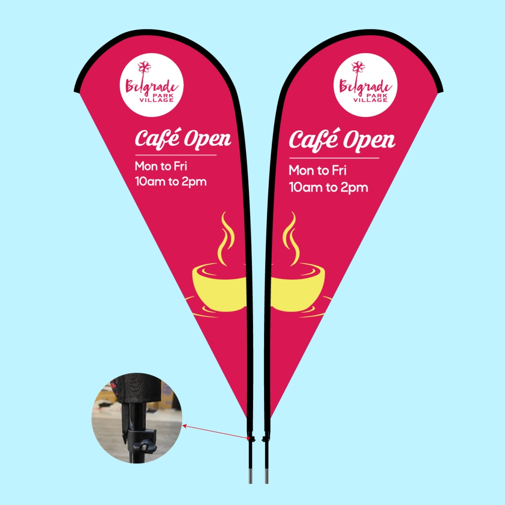 Magic +1 Teardrop Flag