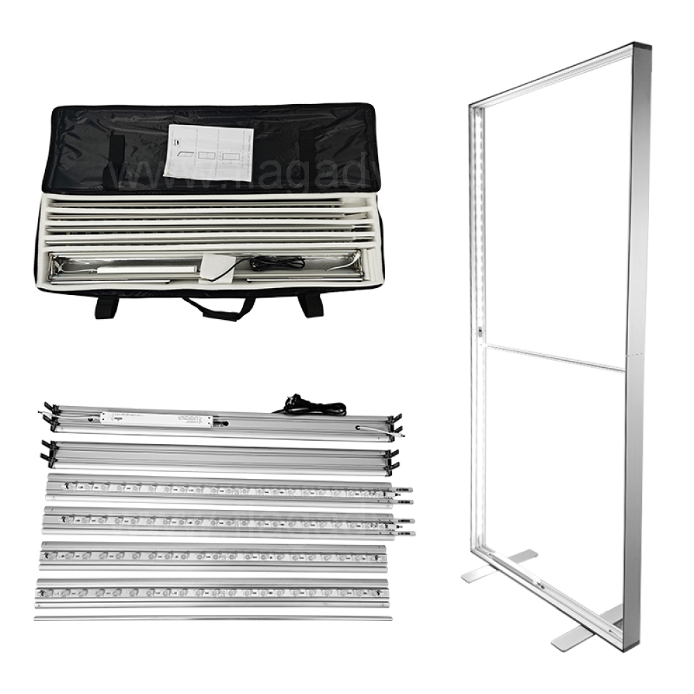 Aluminum Frame Free Standing Light Box Display
